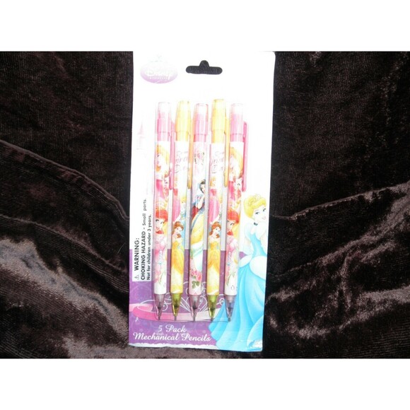 Disney | Other | New Rare Disney Princess 5 Pack Mechanical Pencils 2 ...